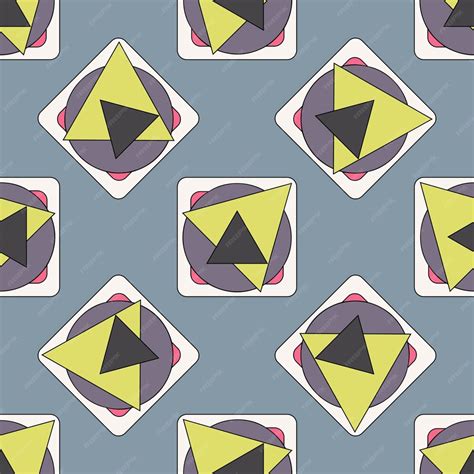 Premium Vector Abstract Geometric Seamless Pattern With Triangles