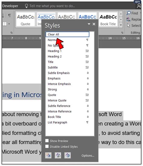 How To Remove All Formatting In Microsoft Word