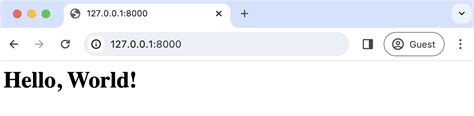 Django Hello World LearnDjango