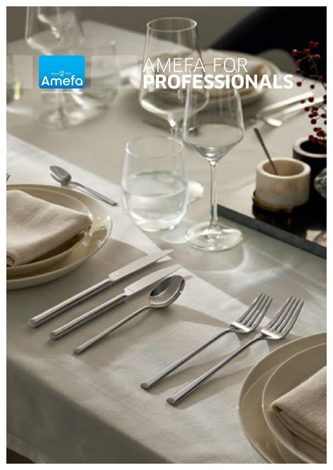 Amefa Cutlery 2023 Catalogue For Foodservice Professionals By Aps Glass