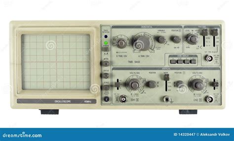 Vieil Oscilloscope Analogique Image Stock Image Du Matériel Rayon 14320447