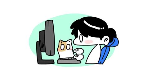 고양이 애니메이션 │방해되지만 귀엽다 Youtube