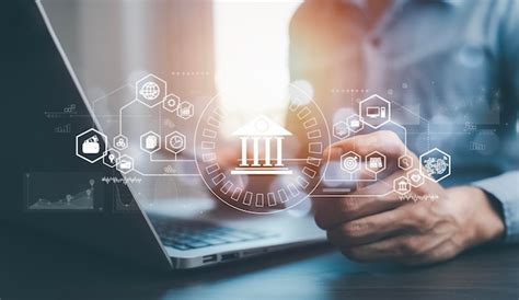 Premium Photo Finance And Banking Digital Businessmen Holding Online