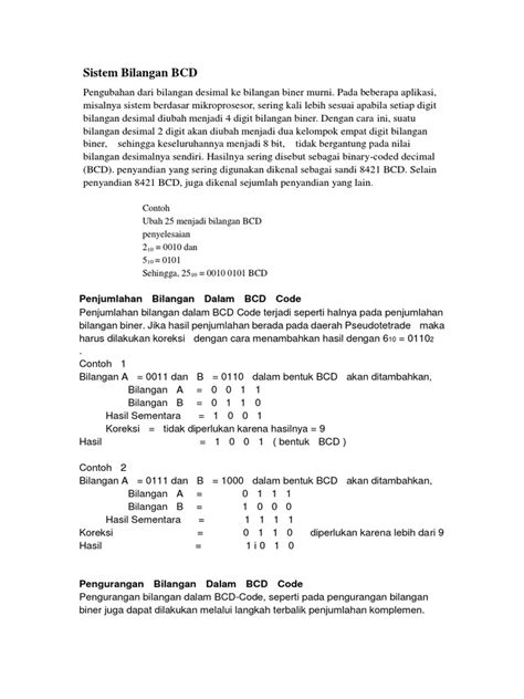 Sistem Bilangan Bcd Pdf