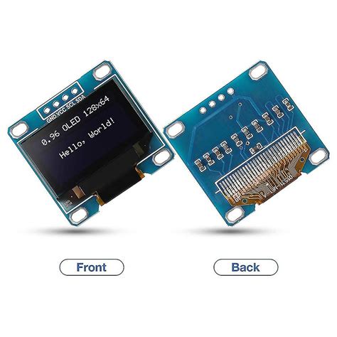 3 Pieces Oled Module 128x64 Driver Iic Serial Self Luminous Display Board Compatiblewhite