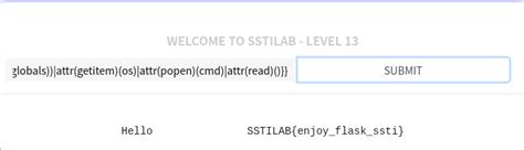 Flask Ssti Lab Writeup Yux S Blog