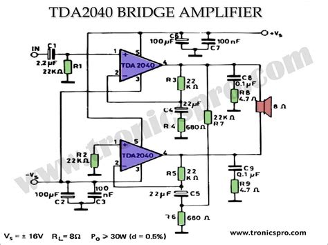 TDA Bridged Subwoofer Amplifier Circuit Amplifier OFF