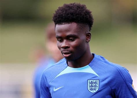 Saka Misses Englands Team Training