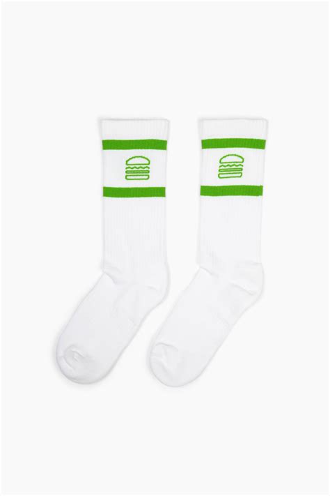 Sporty Burger Socks Shake Shack Store