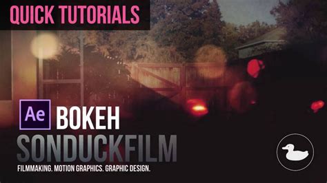Quick Tutorials Bokeh Animation In After Effects YouTube