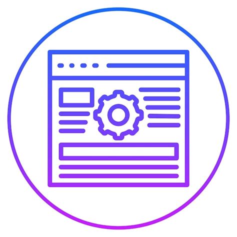 Premium Vector Browser Setting Vector Illustration