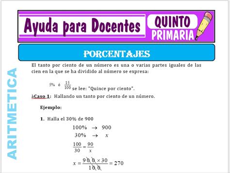Aritmética Para Quinto De Primaria Ayuda Para Docentes