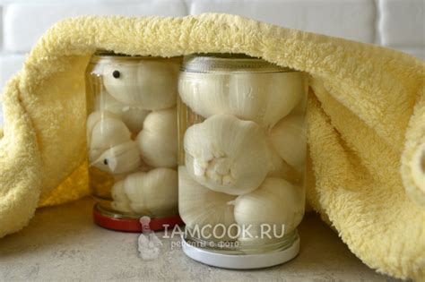 Маринованный чеснок головками на зиму — рецепт с фото пошагово