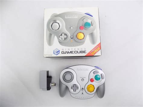 Boxed Like New Wavebird Nintendo Gamecube Wireless Silver Controller Receiver Japan