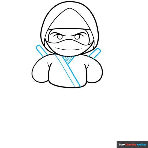 how to draw a ninja step by step