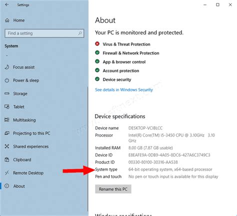 Find If You Are Running 32 Bit Or 64 Bit Windows 10