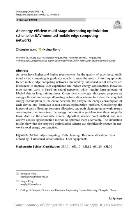 An Energy Efficient Multi Stage Alternating Optimization Scheme For Uav