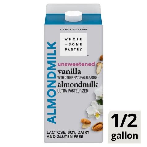 Wholesome Pantry Unsweetened Vanilla Almondmilk Half Gallon The