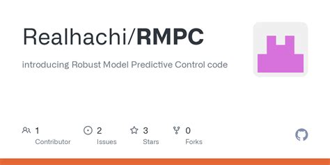 Github Realhachirmpc Introducing Robust Model Predictive Control Code