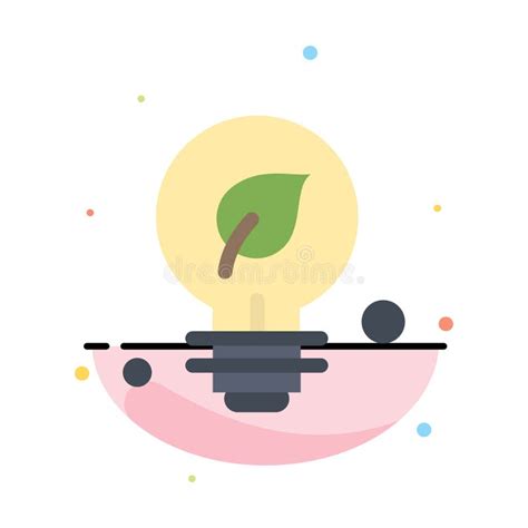 Ecology Environment Green Idea Abstract Flat Color Icon Template