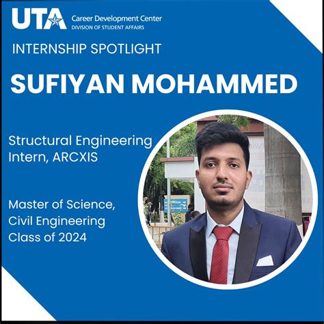 uta career development center on linkedin meet sufiyan mohammed a