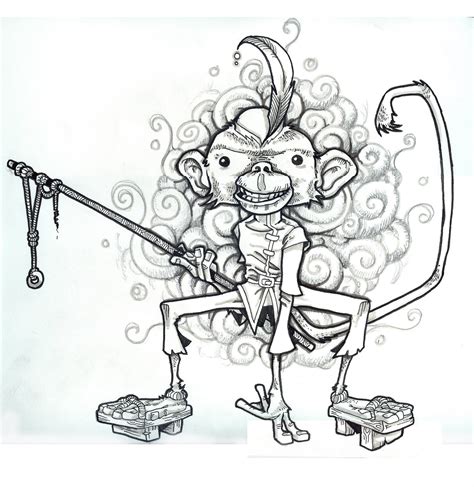 General Theory Of Creativity Monkey Sketch