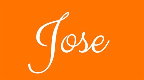 Jose Name In Cursive