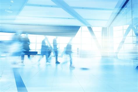 Premium Photo Blurred Background People Movement Office