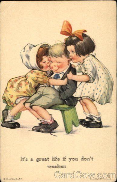Its A Great Life If You Dont Weaken Vintage Postcards Postcards