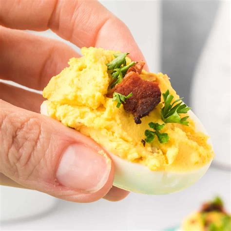 Bacon Cheddar Deviled Eggs Love Bakes Good Cakes