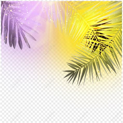 컬러 별빛 일러스트 팜 리프 요소푸른열렬한 Png 일러스트 무료 다운로드 Lovepik