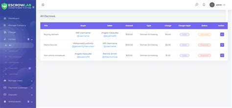 Escrowlab Escrow Payment Platform By Viserlab Codecanyon
