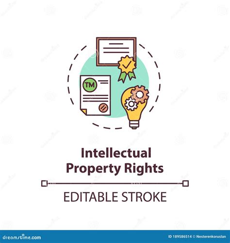 Invention Patent Outline Icon Monochrome Simple Invention Patent Line