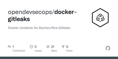 Github Opendevsecops Docker Gitleaks Docker Container For Zachary Rice Gitleaks
