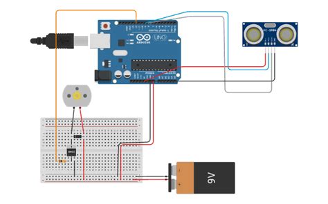 Circuit Design Water Dispenser Tinkercad