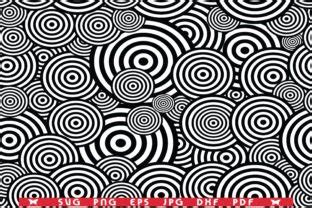 SVG Concentric Circles Seamless Pattern Graphic By DesignStudioRM Creative Fabrica