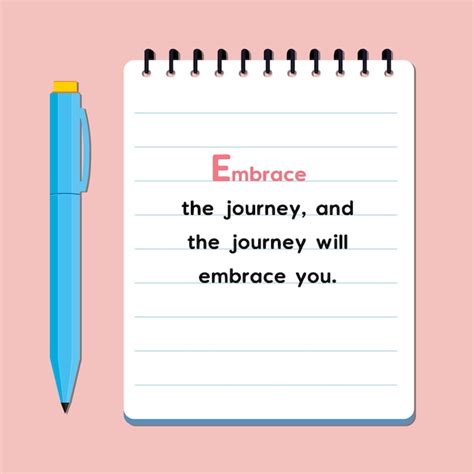 Premium Vector Vector Motivational Quotation On Notepad