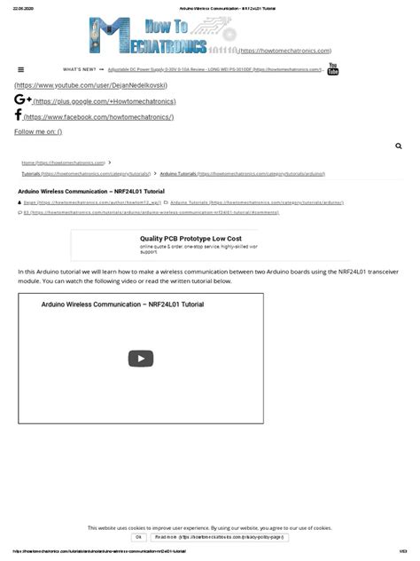Arduino Wireless Communication Nrf24l01 Tutorial Pdf Subroutine