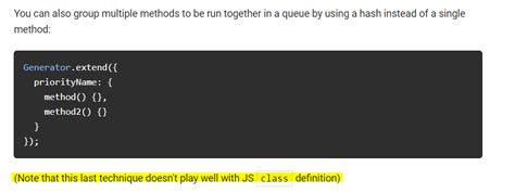 Group Multiple Methods Syntax Does Not Work With Class Definition Issue Yeoman