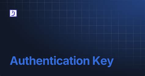 Authentication Key Jframework