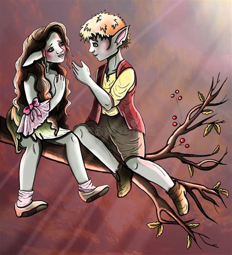 Elves Being Elves Stock Vector Illustration Of Showing 7035442