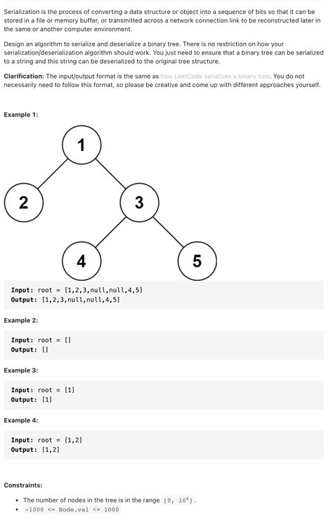 297 serialize and deserialize binary tree kickstart coding
