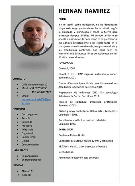 Currículum Actualizado Hernan Ramirez