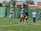 Wr Christian Watson Back On Practice Field For Packers On Wednesday Wearing A Black Sleeve On