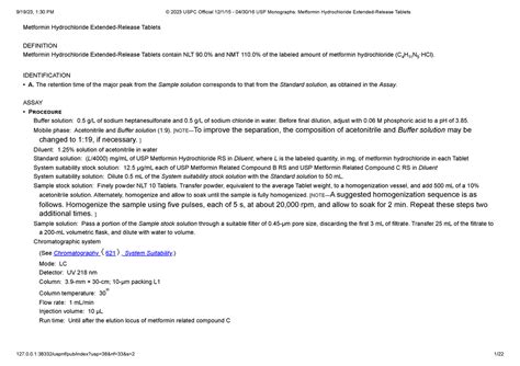Metformin Hcl Extended Release Tablet Metformin Hydrochloride