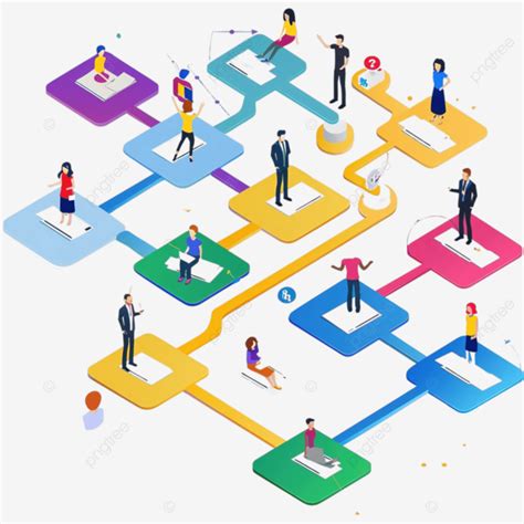 Teamwork Collaboration Isometric Flowchart Design Symbol Business