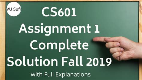 Cs601 Assignment 1 Solution Fall 2019 Youtube