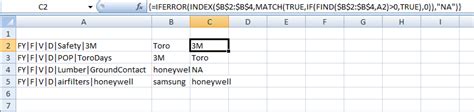 Excel Partial Match In Any Of The Lookup Data Stack Overflow