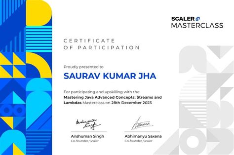 Saurav Kumar Jha On Linkedin Certificate Mastering Java Advanced