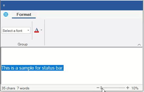 Status Bar Ribbon For WinForms ComponentOne